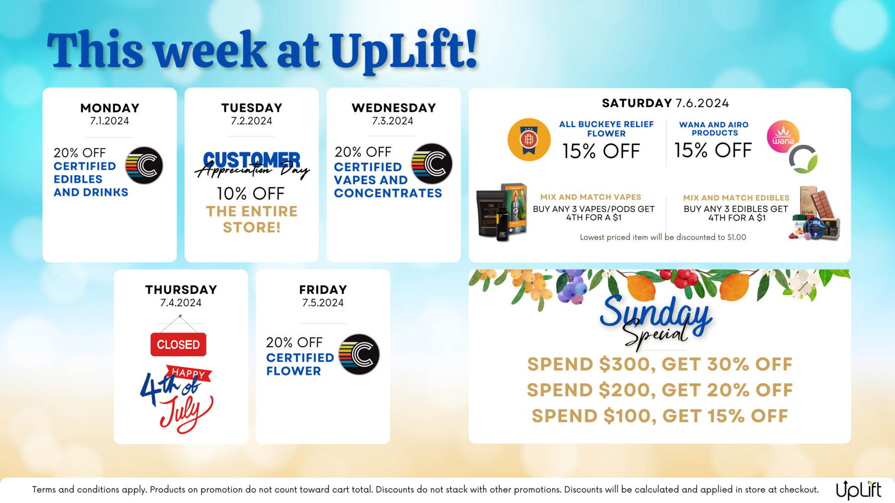 Cannabis Specials in Cincinnati, OH | UpLift Ohio